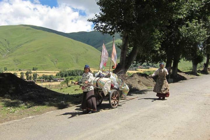 Long Kowtow is one Tibetan Buddhism ritual that being done by pilgrims